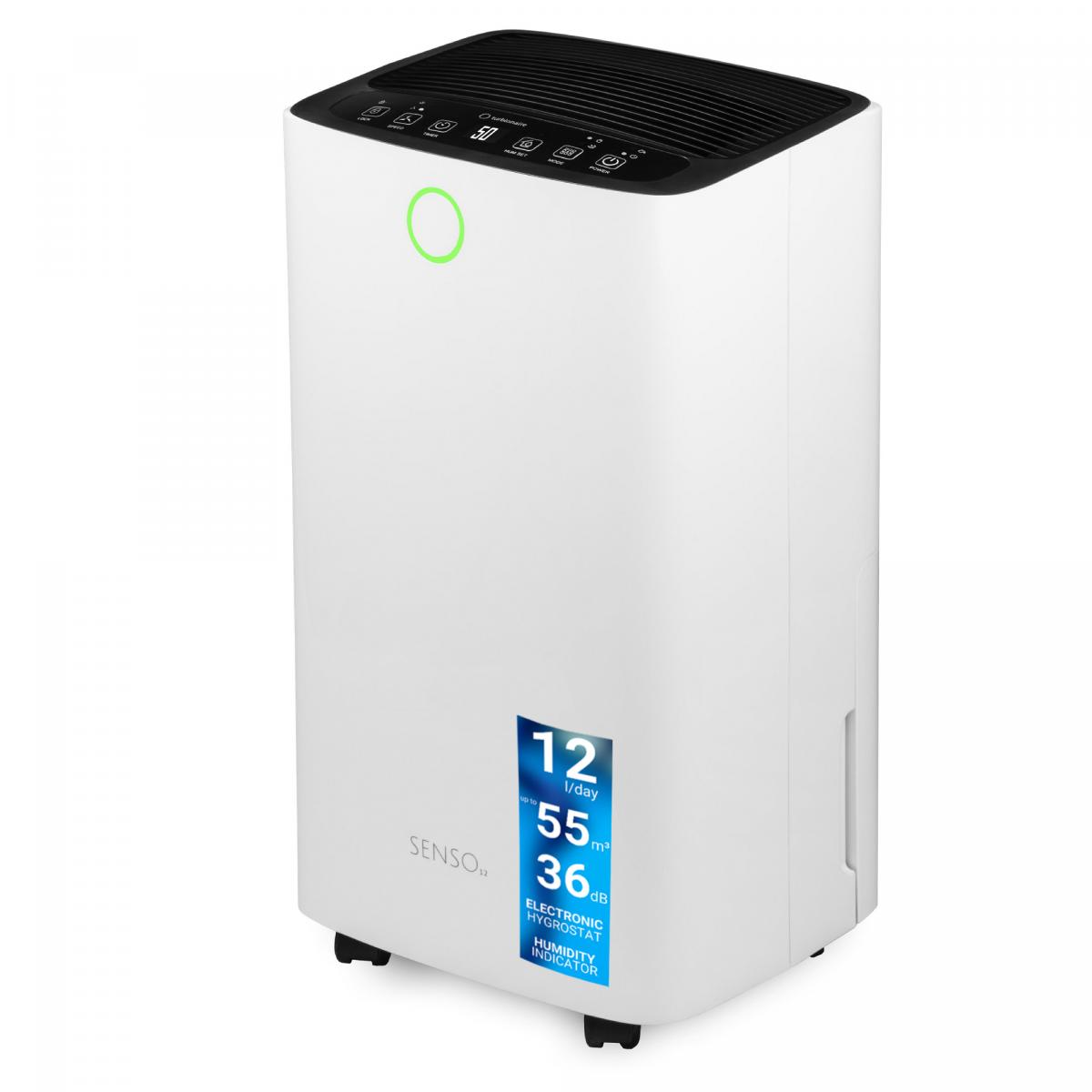 Dezumidificator Turbionaire Senso 12 – 12L/24h, Silentios 36 dB ...