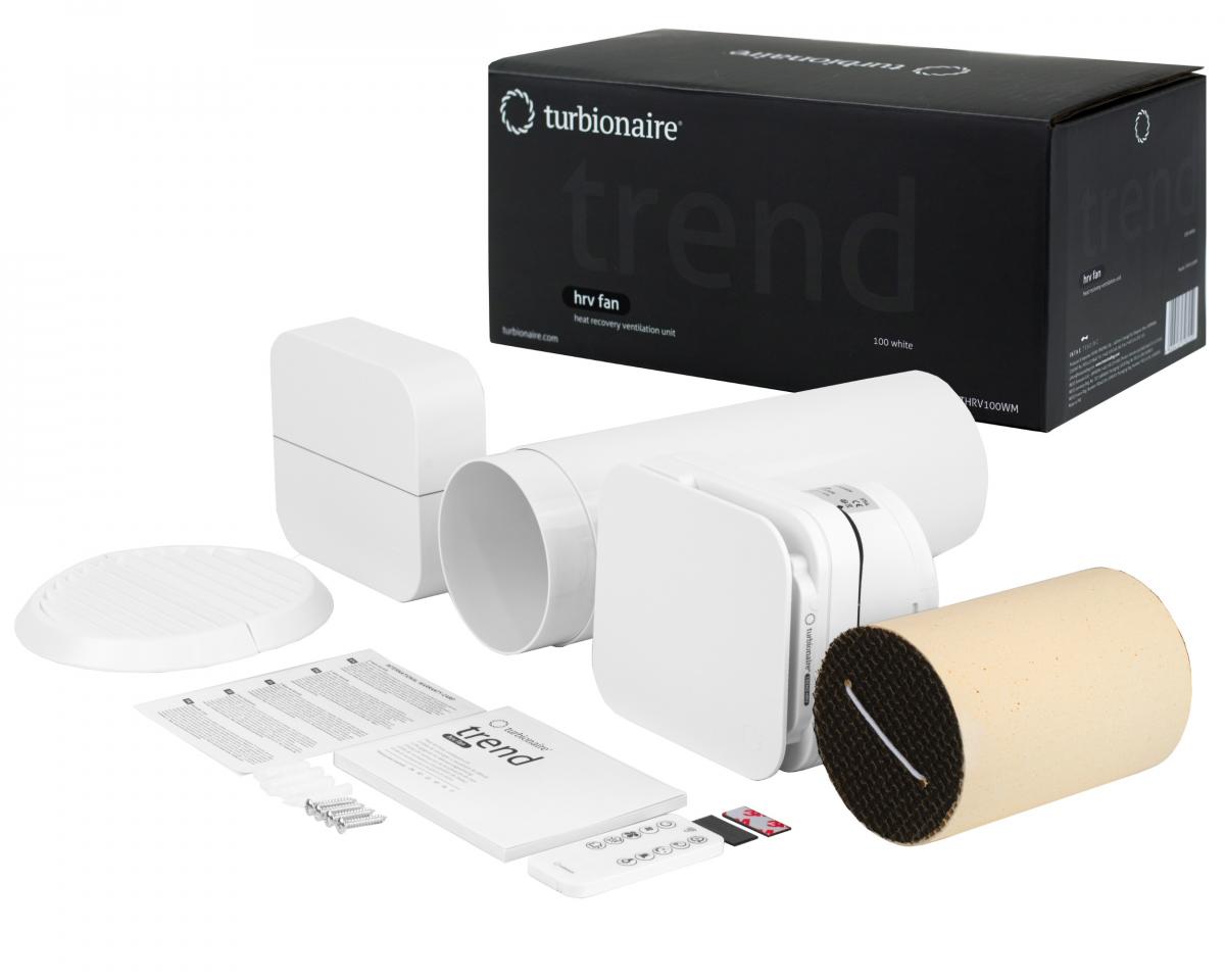 Ventilator cu recuperare de caldura Turbionaire Trend HRV, Senzor ...